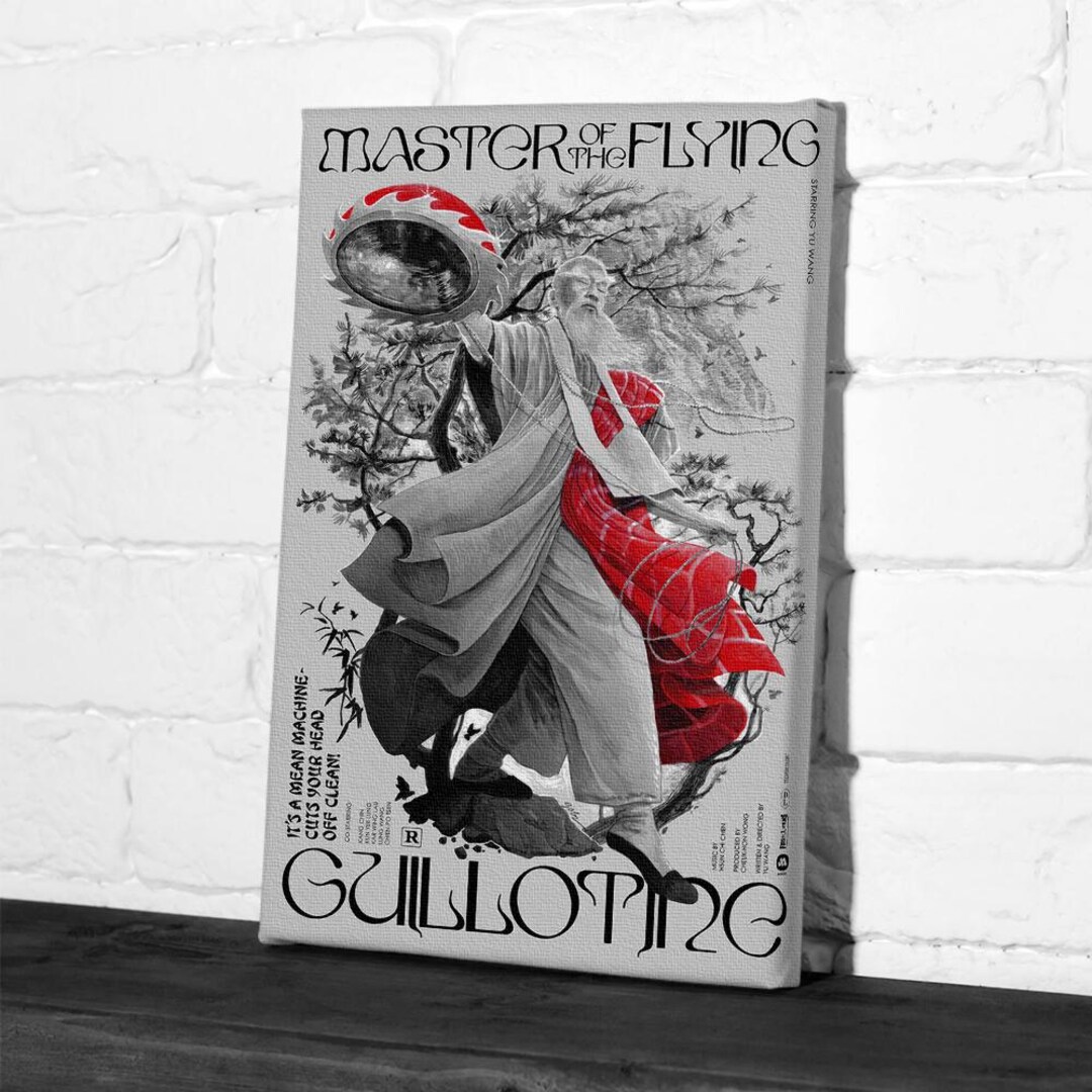 Master of the Flying Guillotine Poster Canvas Print Wall Art, Living ...