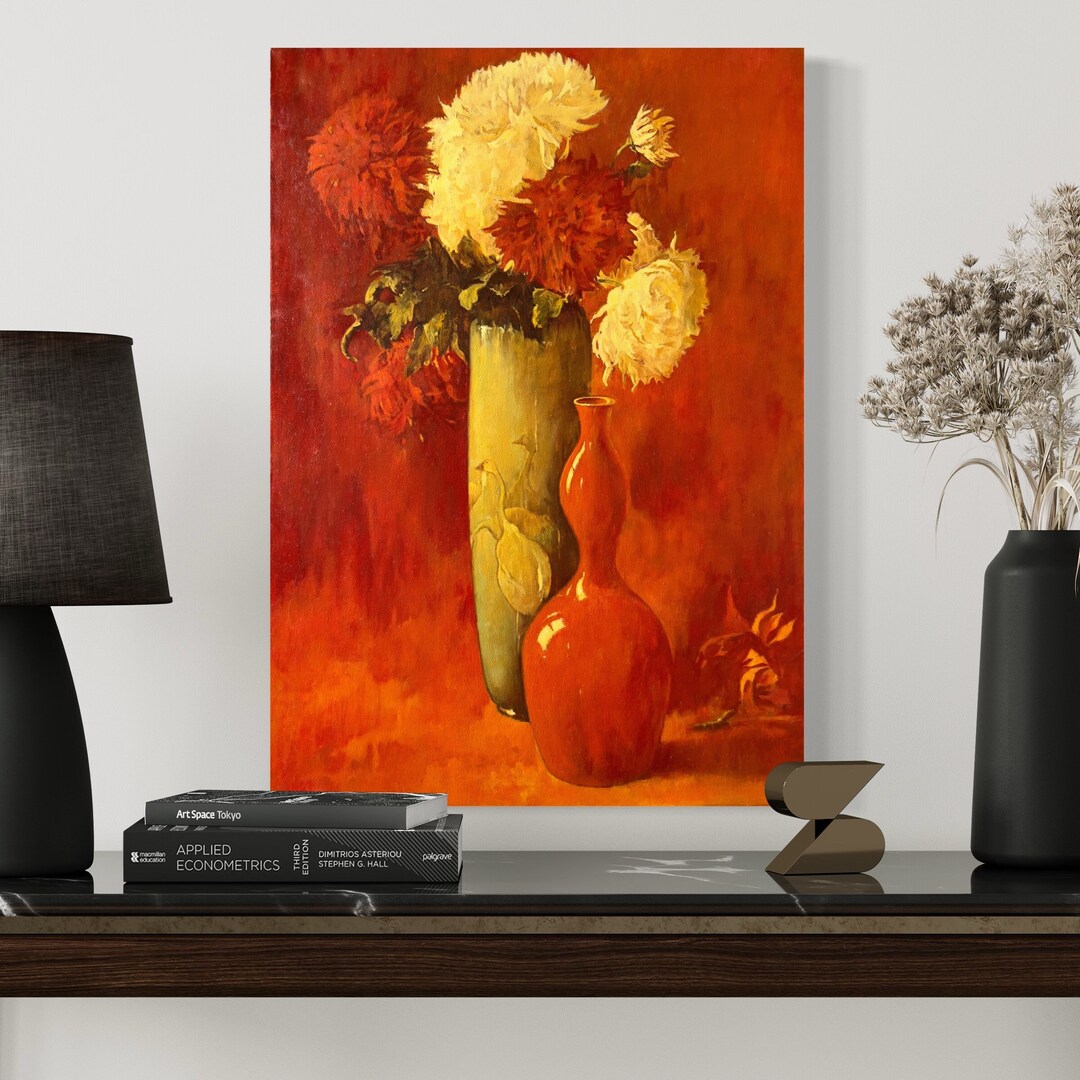 Handmade Oil Painting on Canvas - Copy of Emil Carlsen Still Life With ...