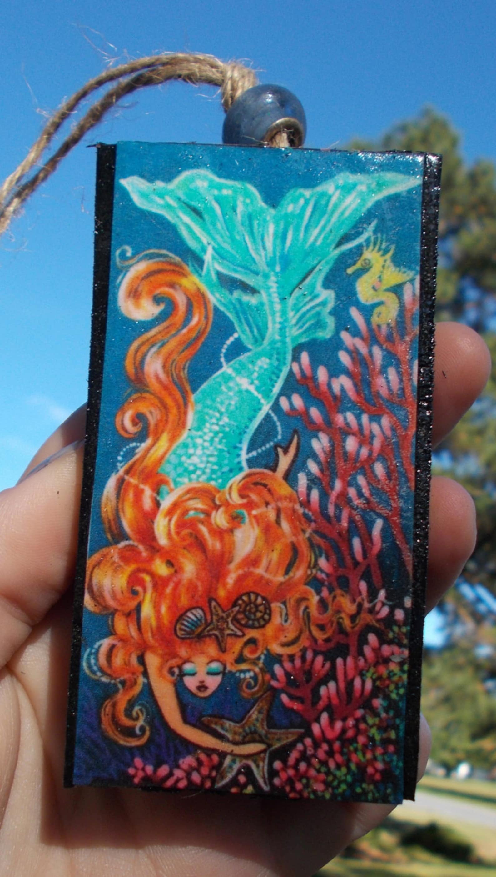 Red Haired Mermaid Ornament Ocean Beach Bay Gift Christmas - Etsy