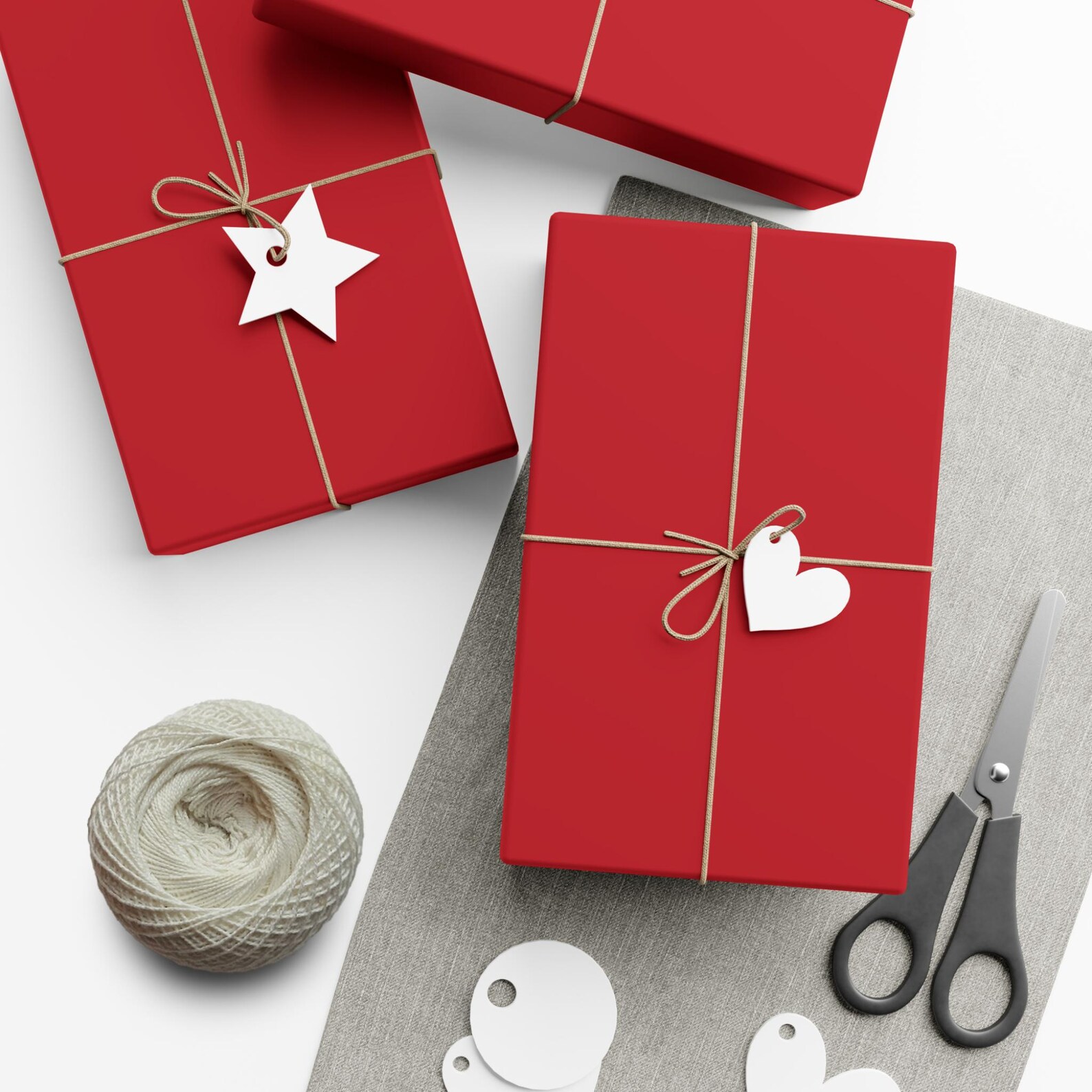 Gift Wrap Solid Red Wrapping Paper Solid Color Gift Wrap Red - Etsy