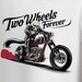 Classic Motorcycle Riding Skull Design PNG+SVG, Two Wheels Forever ...