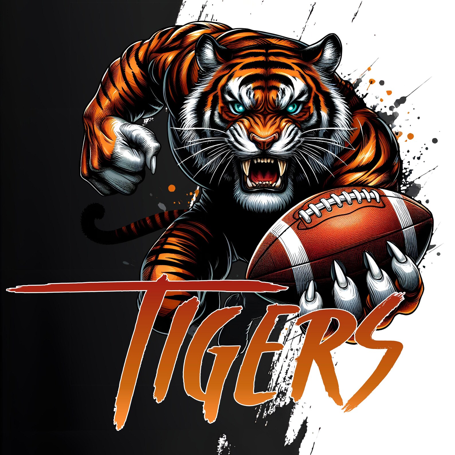 Tigers Football PNG - 2 Files, High School Football Team Design, Tiger ...