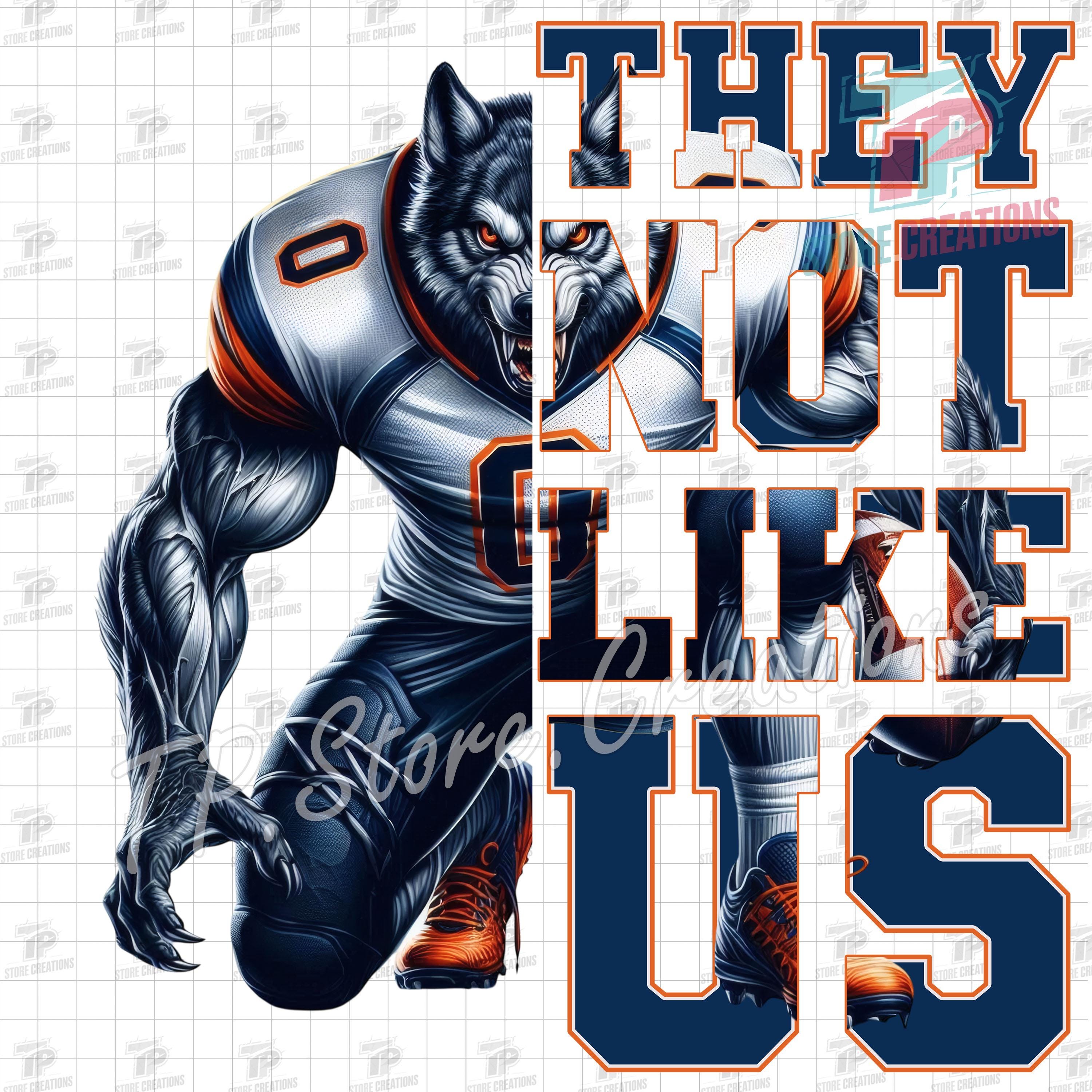 Wolf They Not Like Us Png, Wolf Football PNG Digital Download, Wolf ...
