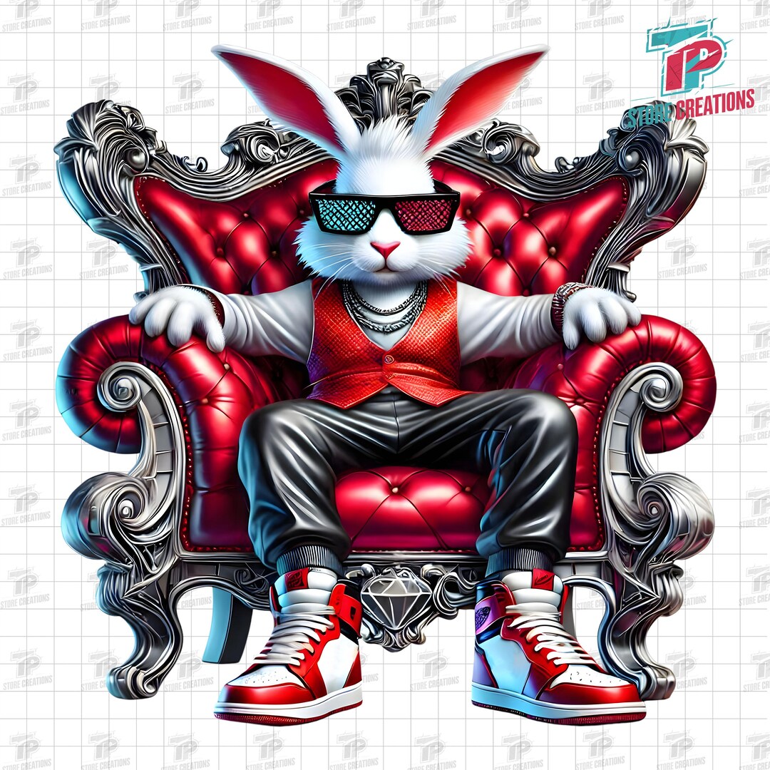 Cool Bunny Png, Hip Hop Bunny, Cartoon Bunny, Bunny With Glasses ...
