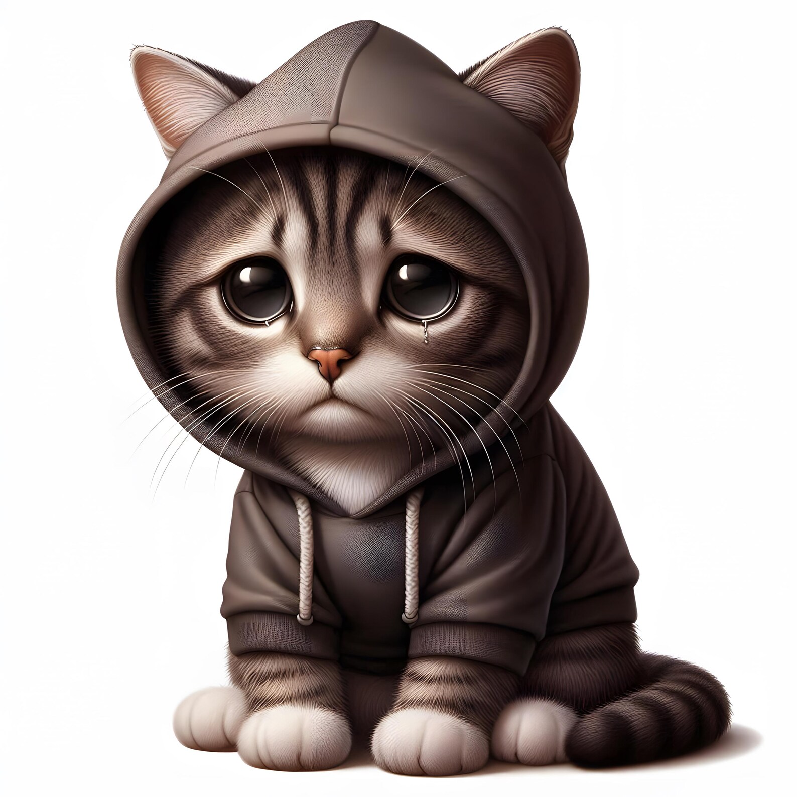 Cat Expressions PNG, Set 12 Png – Sad, Pitiful, Screaming, Yawning ...