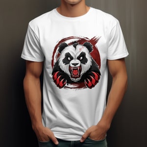 Horror Panda Png + Svg, Watercolor Panda Png, Panda Digital PNG for DTG ...