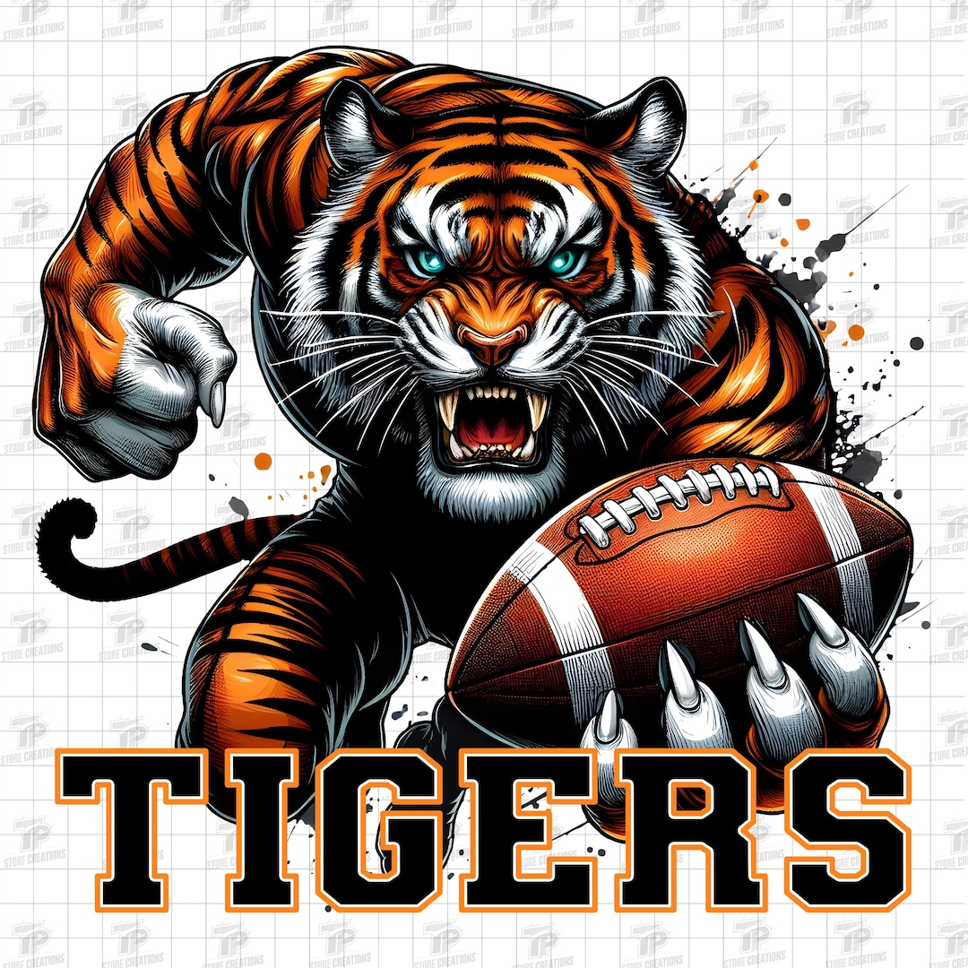 Tigers Football PNG - 2 Files, High School Football Team Design, Tiger ...