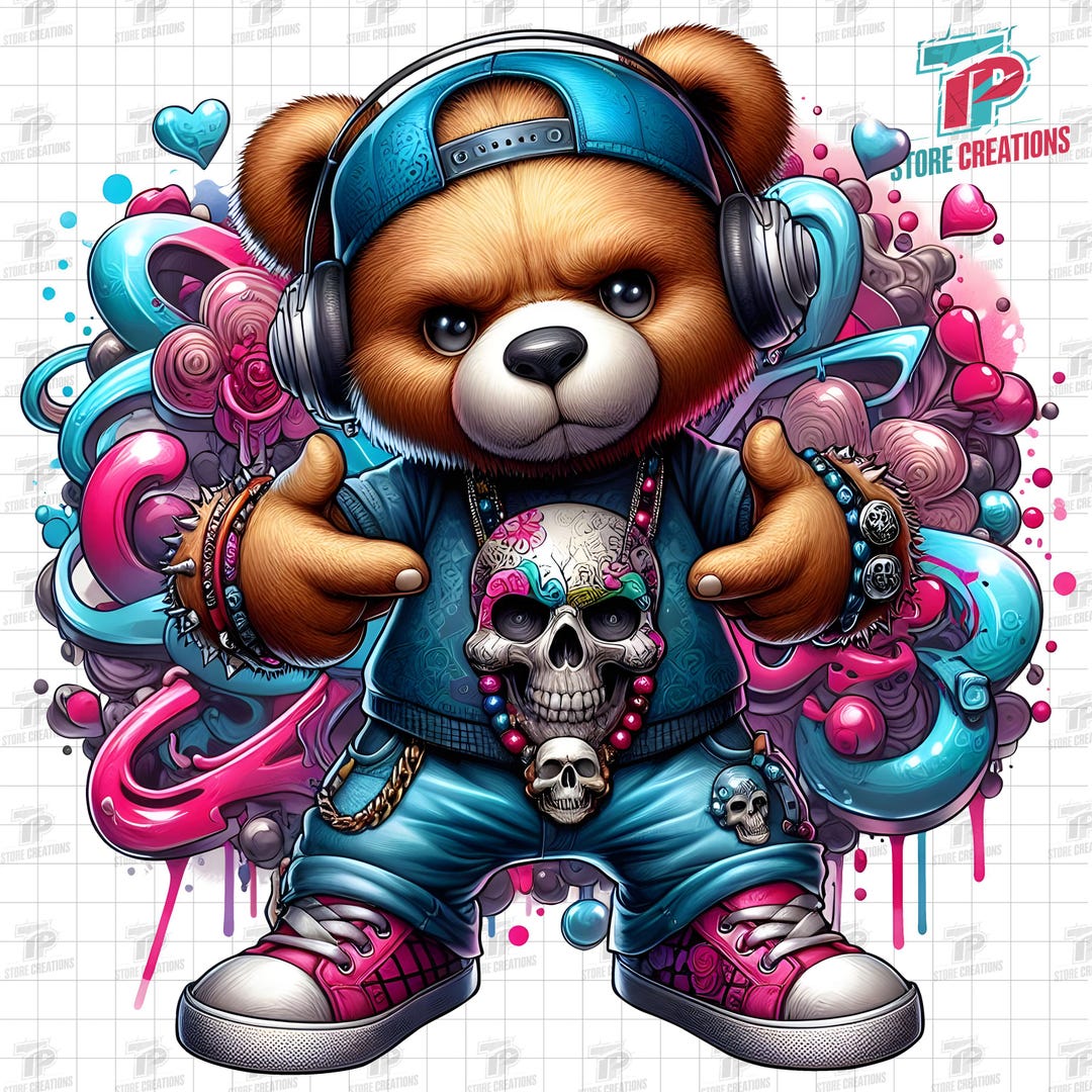 Gangster Bear PNG, Cool Bear Png, Urban Teddy Bear Png, Bear Png ...