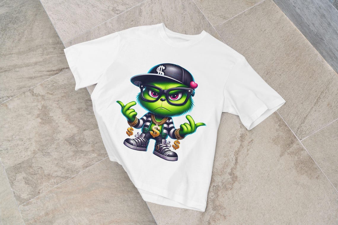 Grinch Hip Hop Png, Cool Grinch Png, Urban Grinch Png, Grinch Png ...