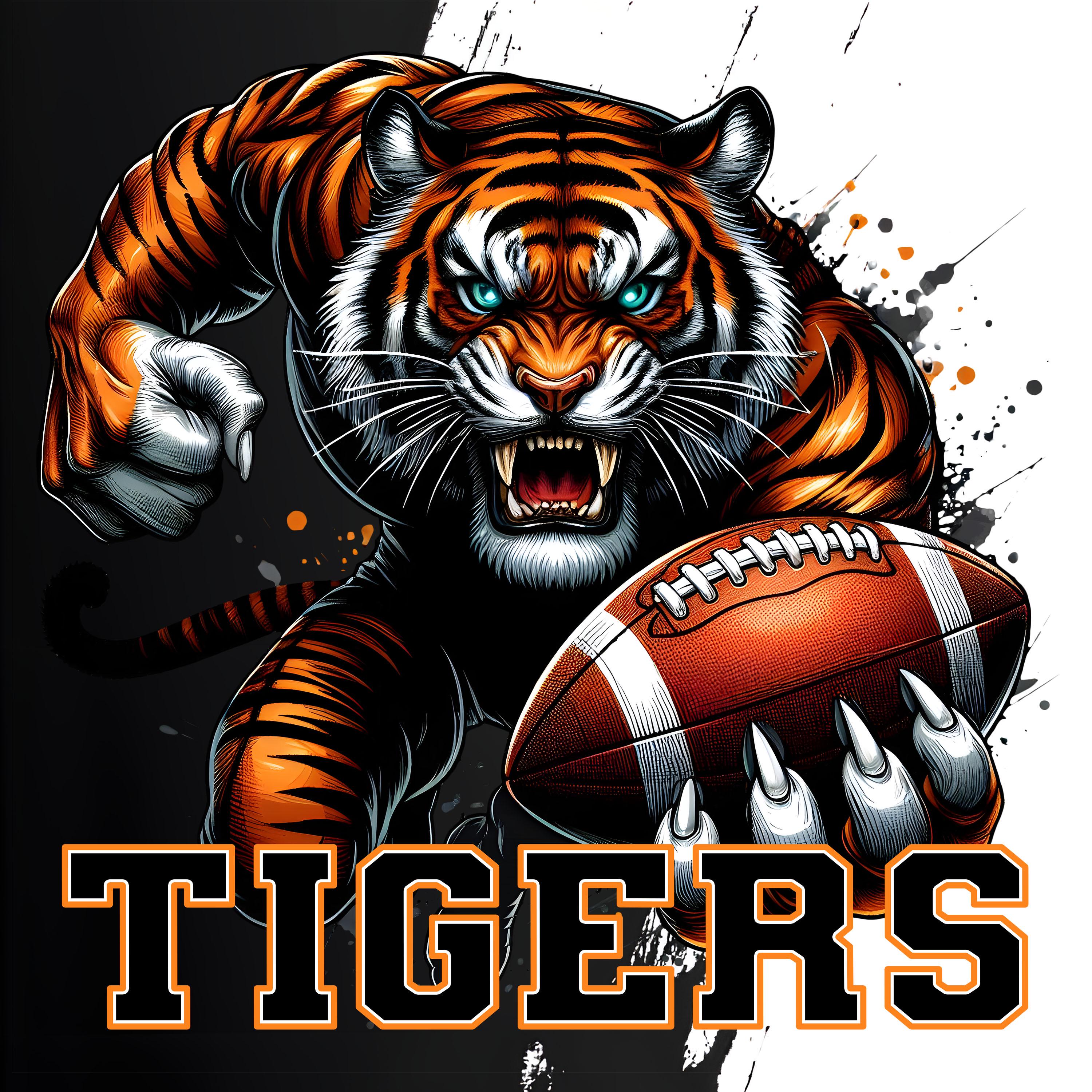 Tigers Football PNG - 2 Files, High School Football Team Design, Tiger ...