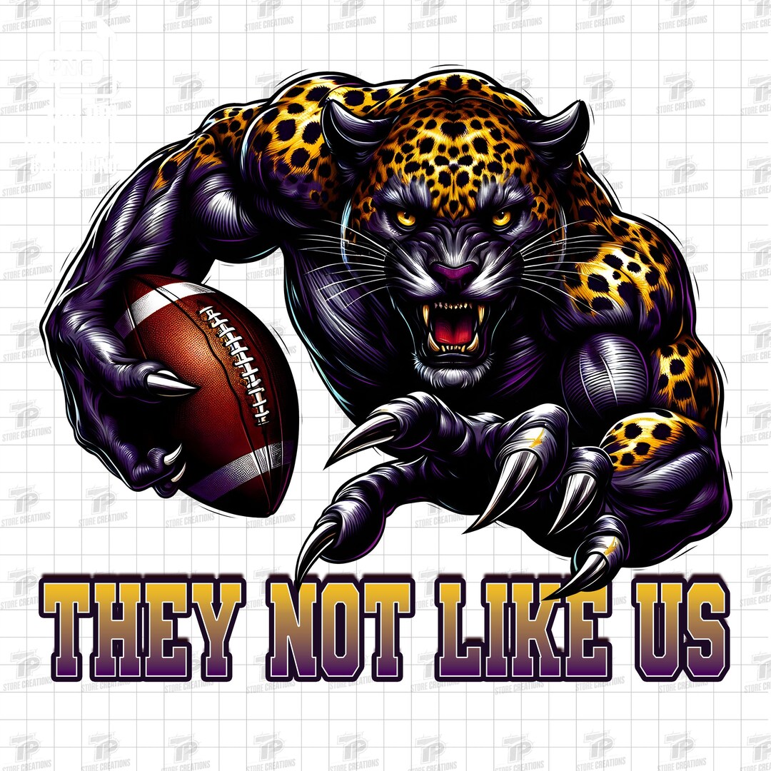 Panther They Not Like Us PNG, Viral PNG File for Crafters, Football ...