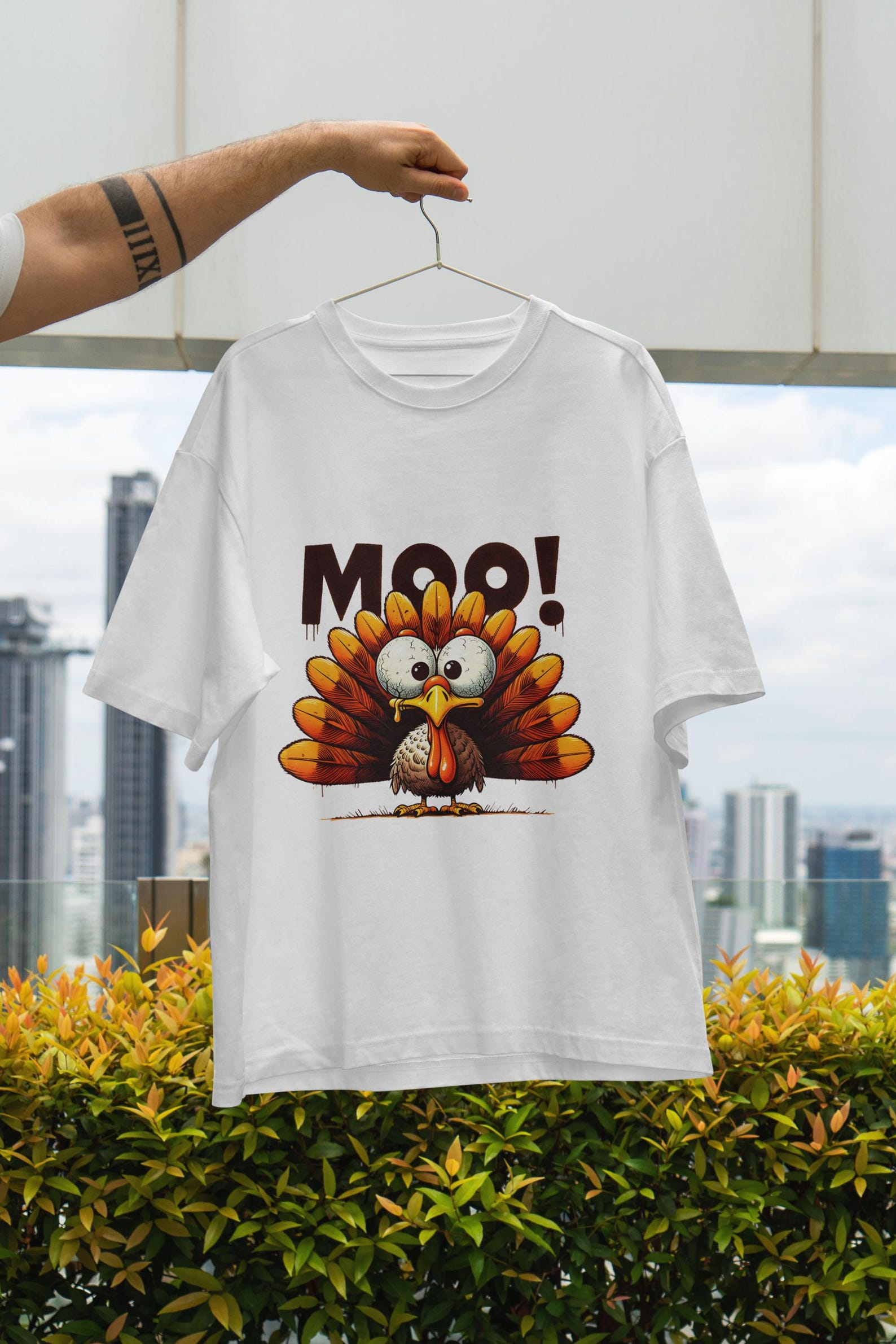 Funny Thanksgiving Turkey Moo Png, Turkey Png, Thanksgiving Turkey Png ...