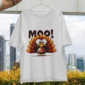 Funny Thanksgiving Turkey Moo Png, Turkey Png, Thanksgiving Turkey Png ...