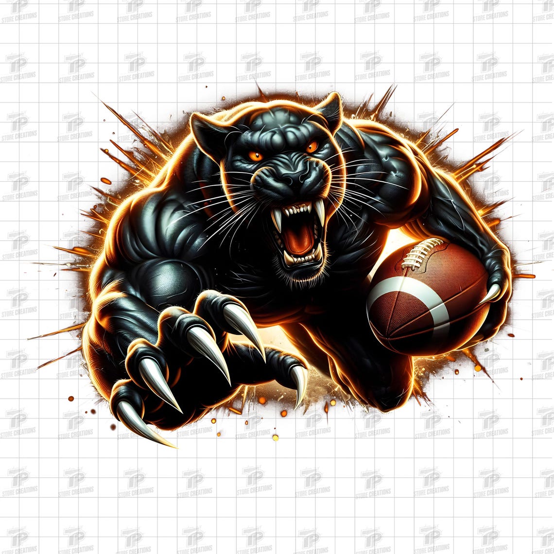 Panthers Football Png, High School Football, Panther Mascot, Panther ...