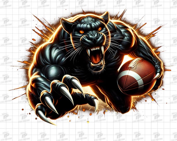 Panthers Football Png, High School Football, Panther Mascot, Panther ...