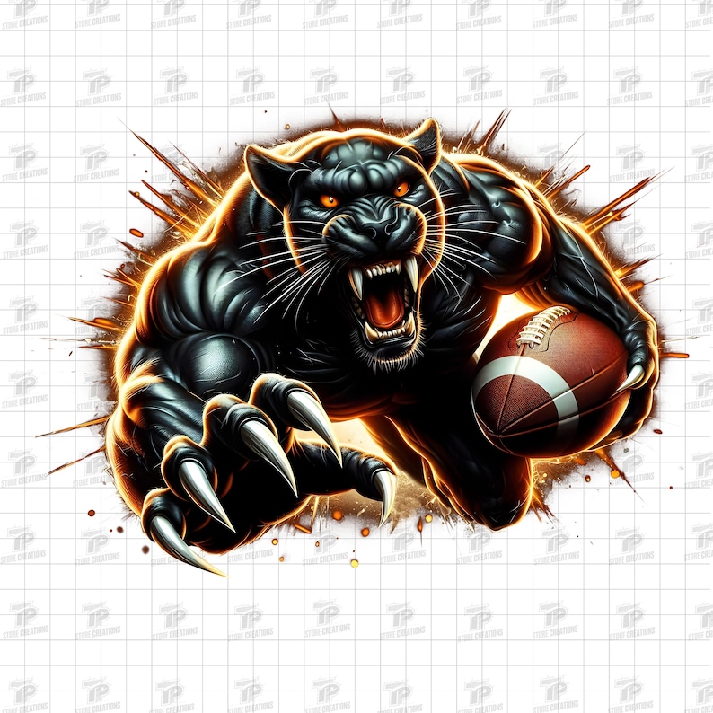 Panthers Football Png, High School Football, Panther Mascot, Panther ...