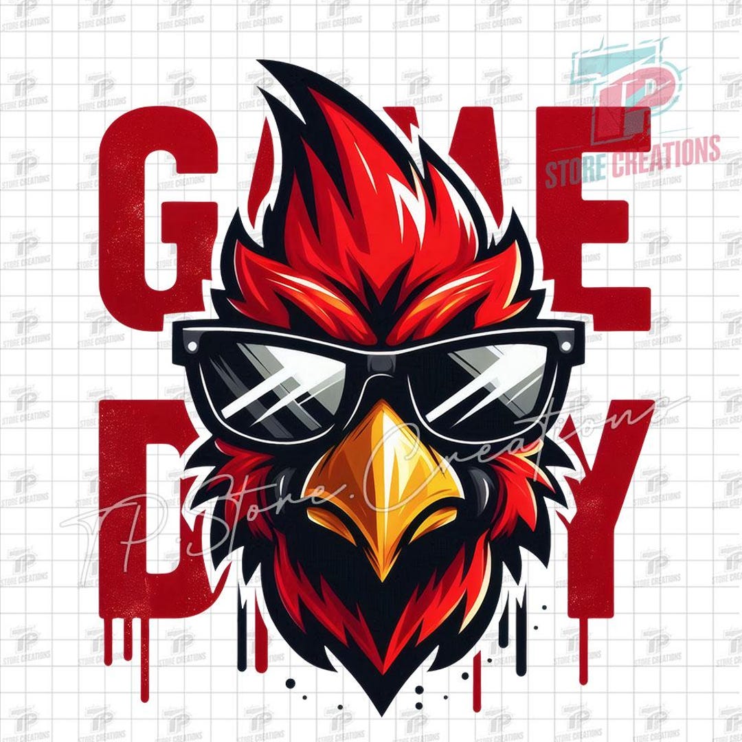 Cardinal Game Day Png, Red Cardinal Mascot Png, Cardinals Head Png ...