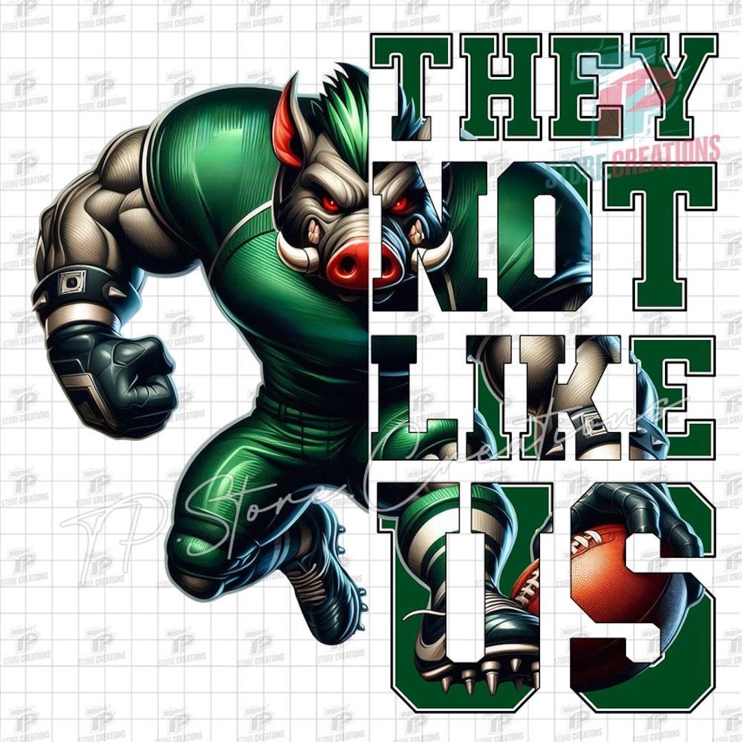 Wild Boar They Not Like Us PNG, Wild Pig/ Wild Hog/ Hog Mascot Football ...