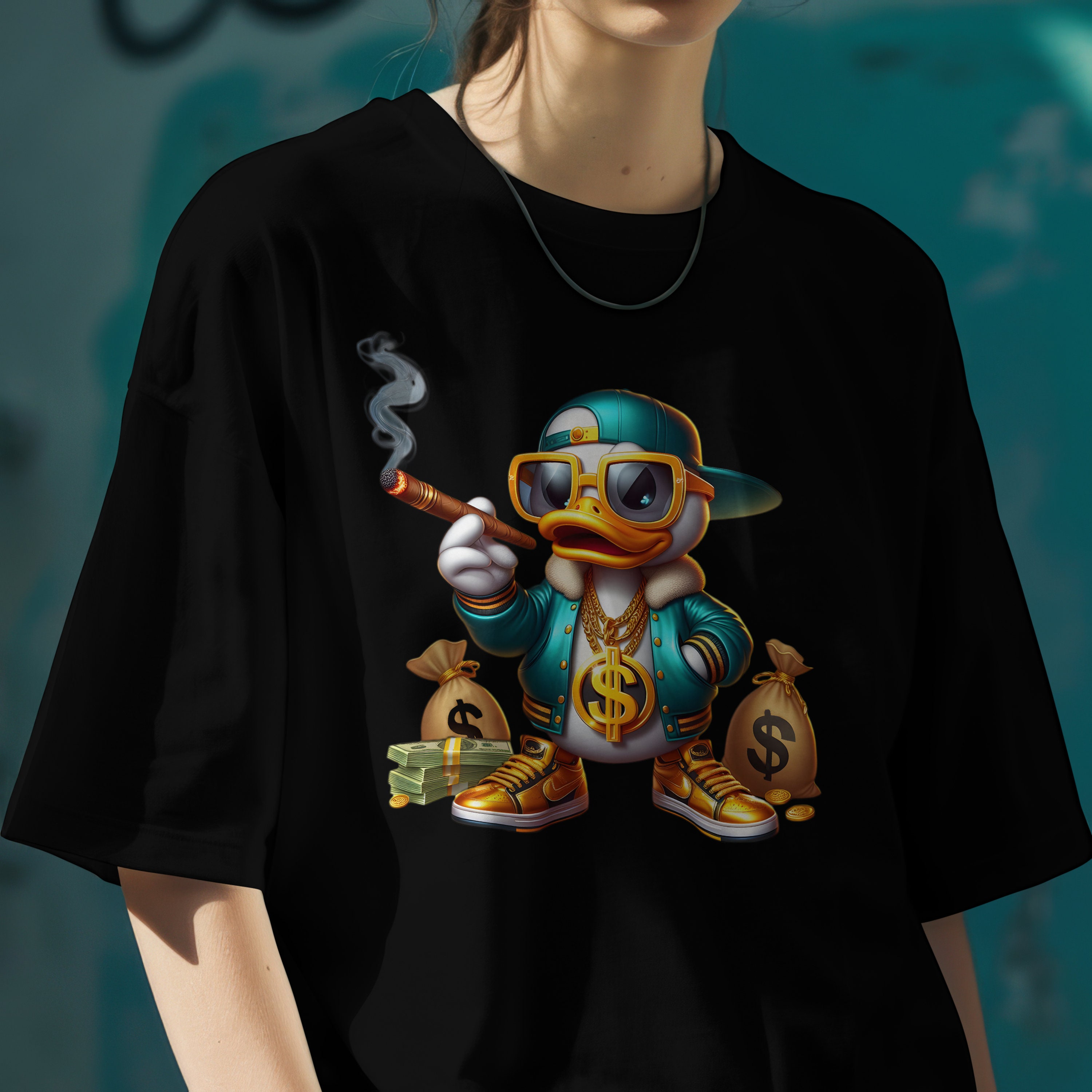 Rich Gangster Duck Smoking Cigar Png, Rich Gangster Duck Png ...