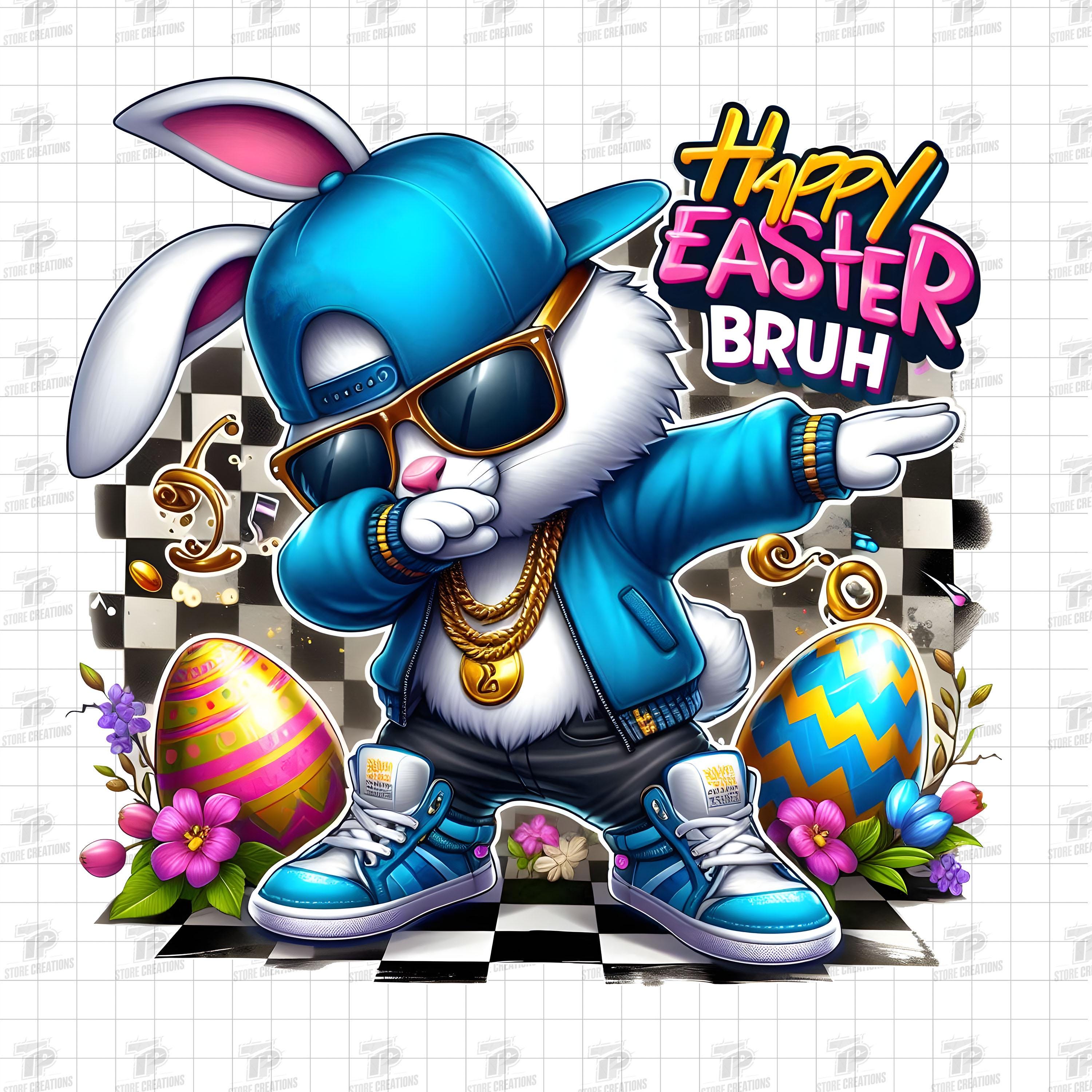 Happy Easter Bruh Png, Easter Rabbit Png, Easter Bunny Png, Easter Day ...