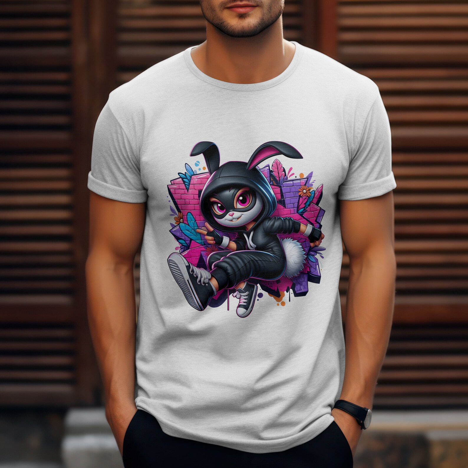 Rabbit Girl Thief PNG, Cool Bunny Art, Street Style Bunny, Urban ...