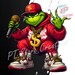 Hip Hop Grinch Christmas PNG, Rapper Grinch Png, Cool Grinch PNG With ...