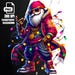 Urban Santa PNG, Santa With Christmas Lights Png, Christmas Clipart Png ...