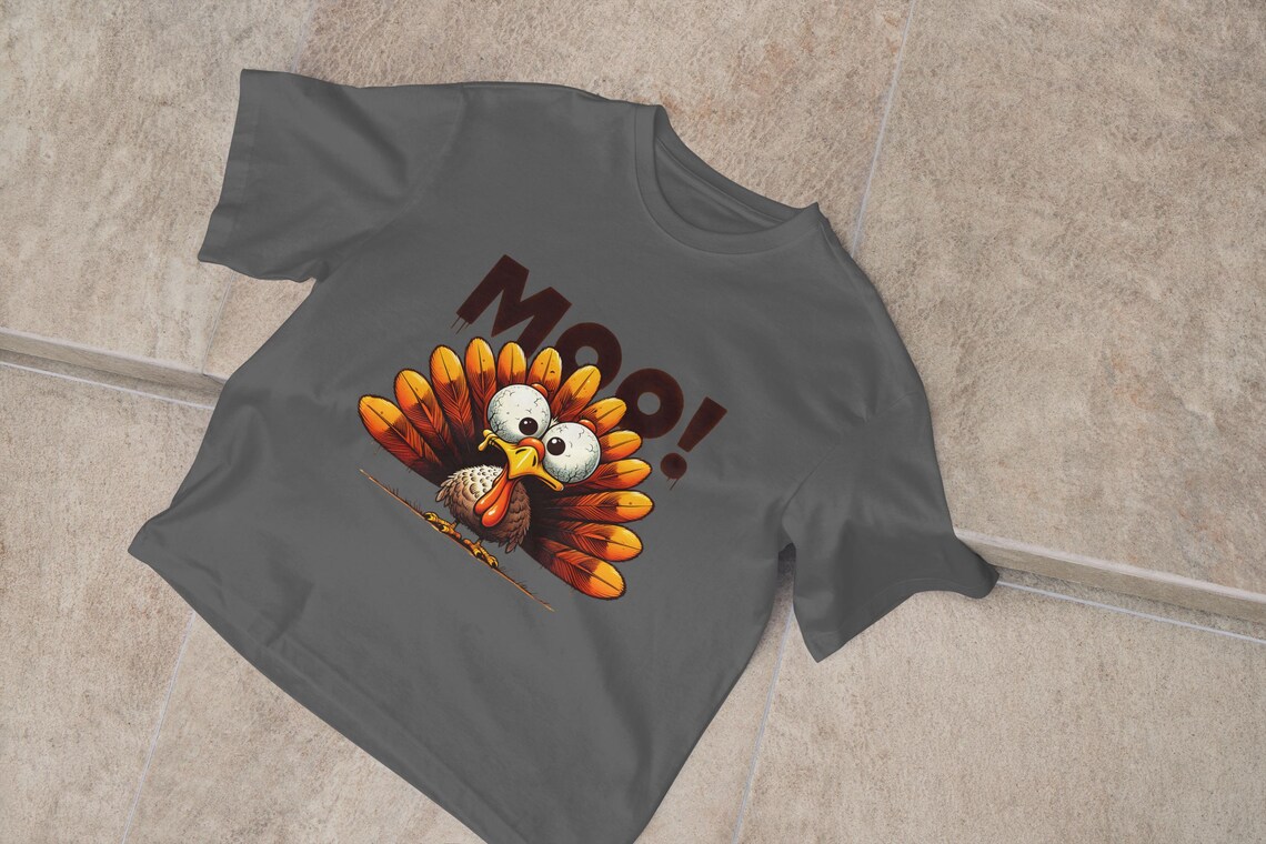 Funny Thanksgiving Turkey Moo Png, Turkey Png, Thanksgiving Turkey Png ...