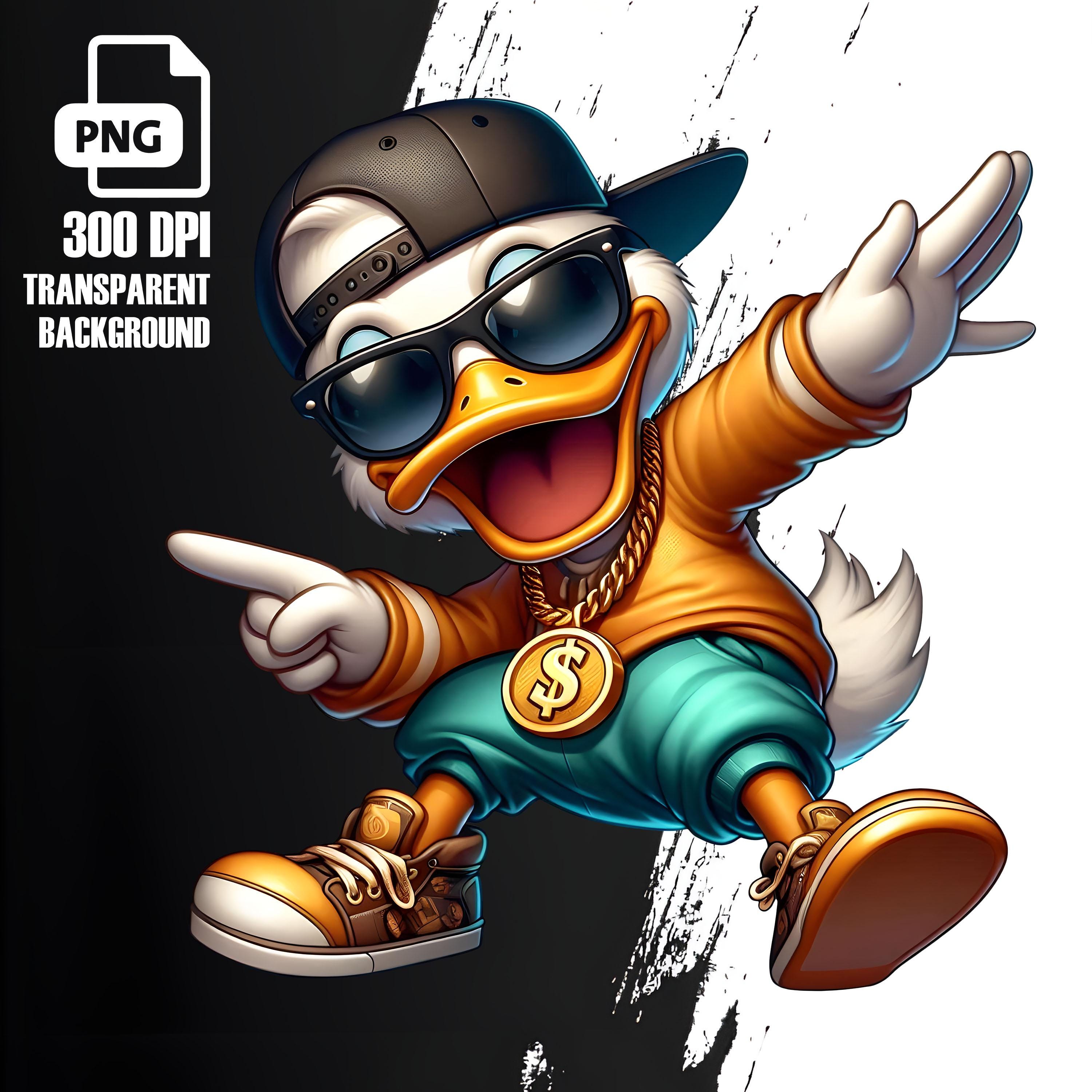 Cool Hip Hop Duck Digital PNG, Urban Duck Png, Streetwear Duck Png ...