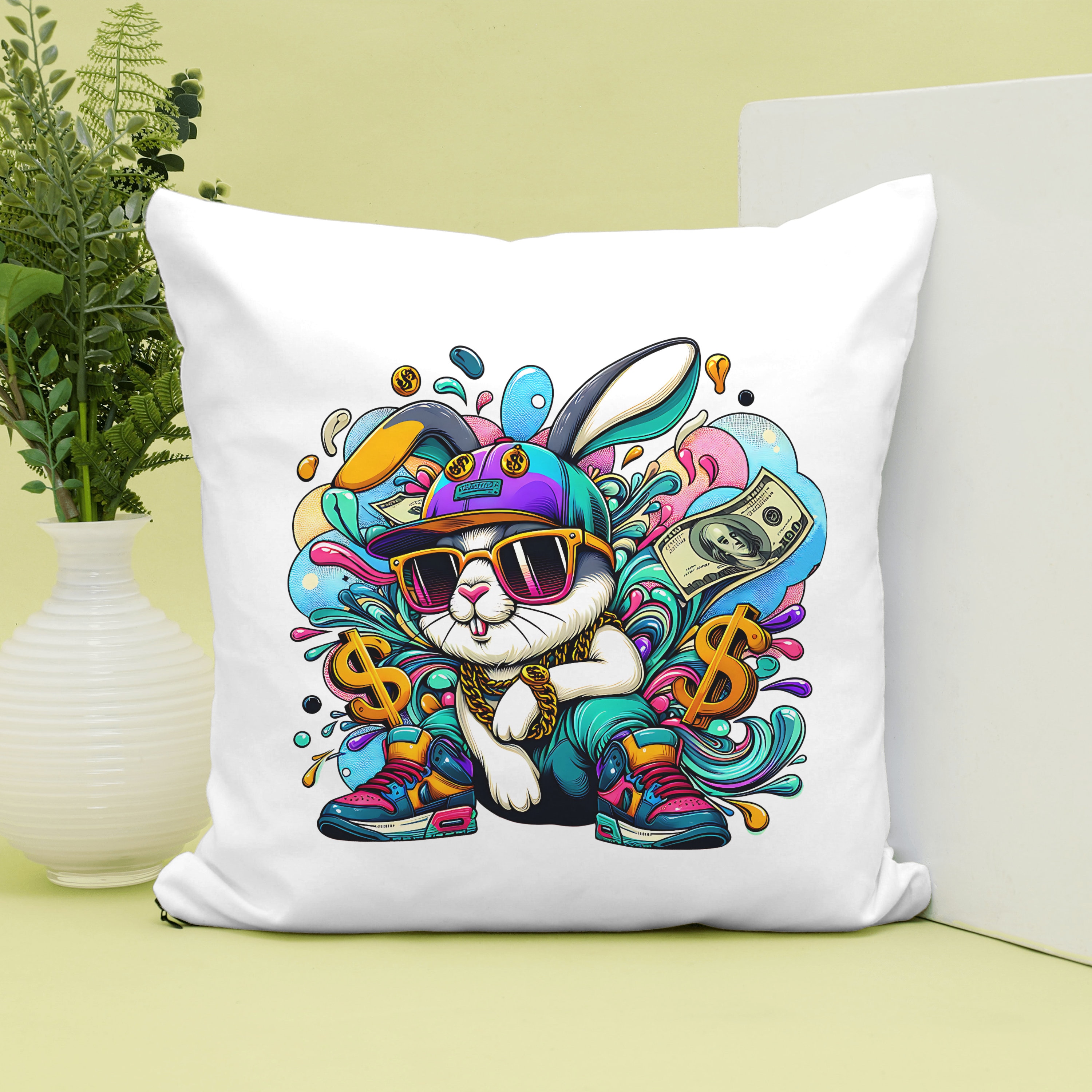 Rich Gangster Bunny Png, Urban Sublimation Design, Streetwear Rabbit ...