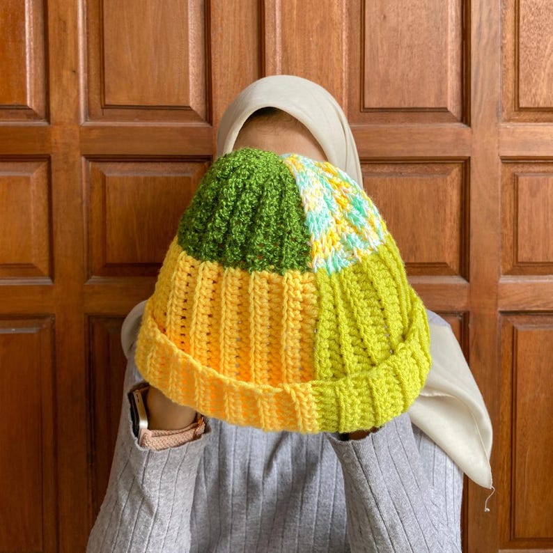 Patchwork Beanie Crochet Pattern | Seamless Closure | Adult Size ...