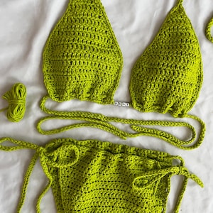 Crochet Bikini Pattern | Adjustable Triangle Top & Bottom (PDF Pattern ...