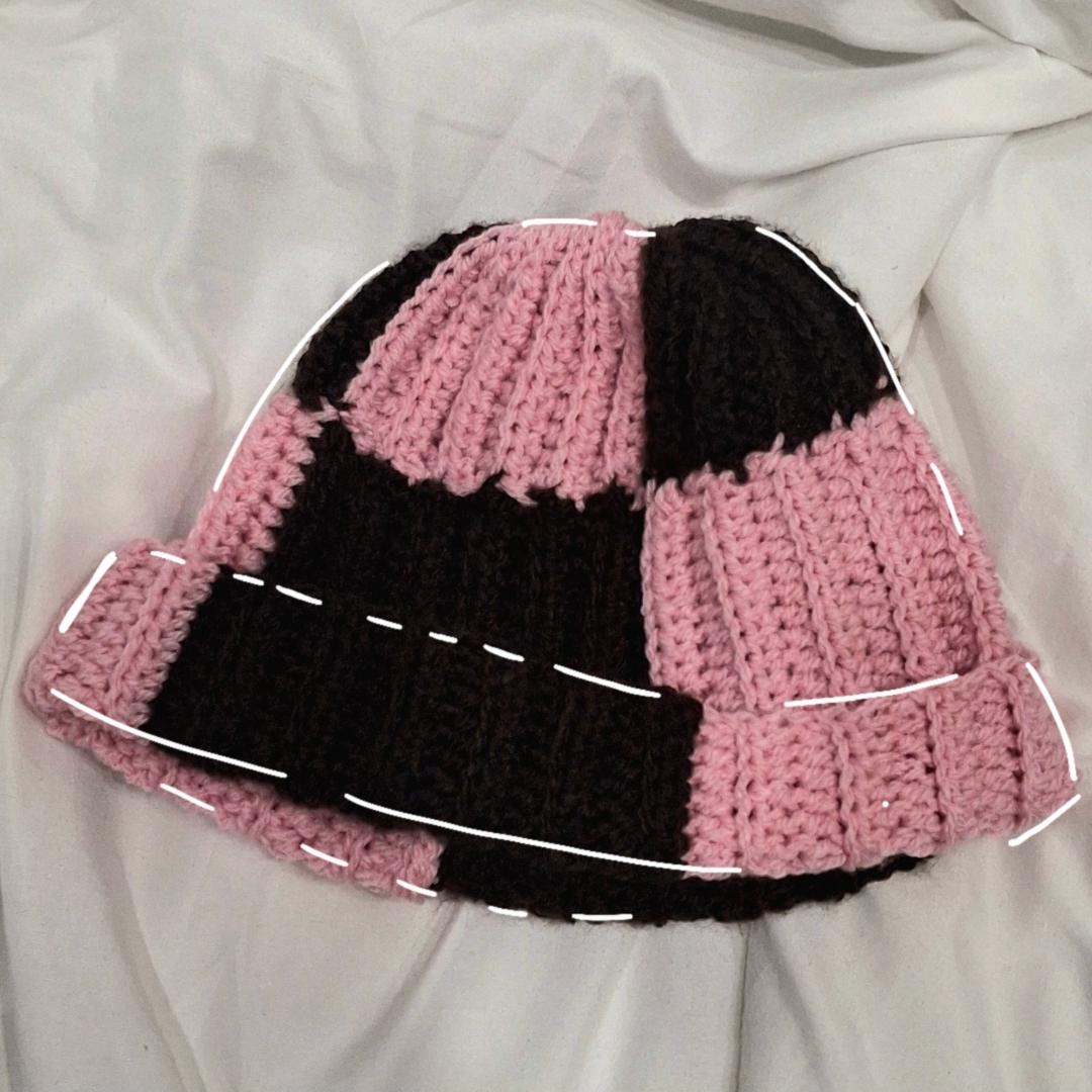 Checkerboard Crochet Beanie Pattern: Seamless Color Block (PDF Pattern ...