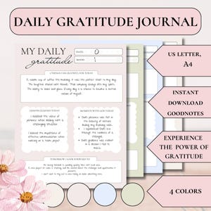 DAILY GRATITUDE Christian Digital Gratitude Goodnotes Junk Journal ...