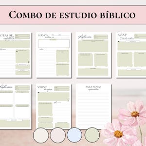 Spanish Bible Study Bundle Printable Bible Scripture, Bible Chapter ...