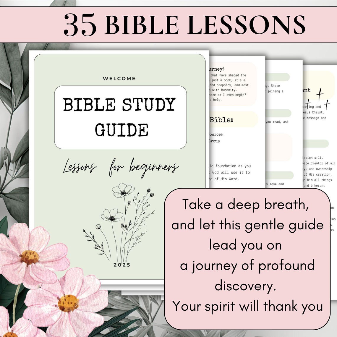 Bible Made Simple Beginner Bible Study Printable Bible Guide Template ...
