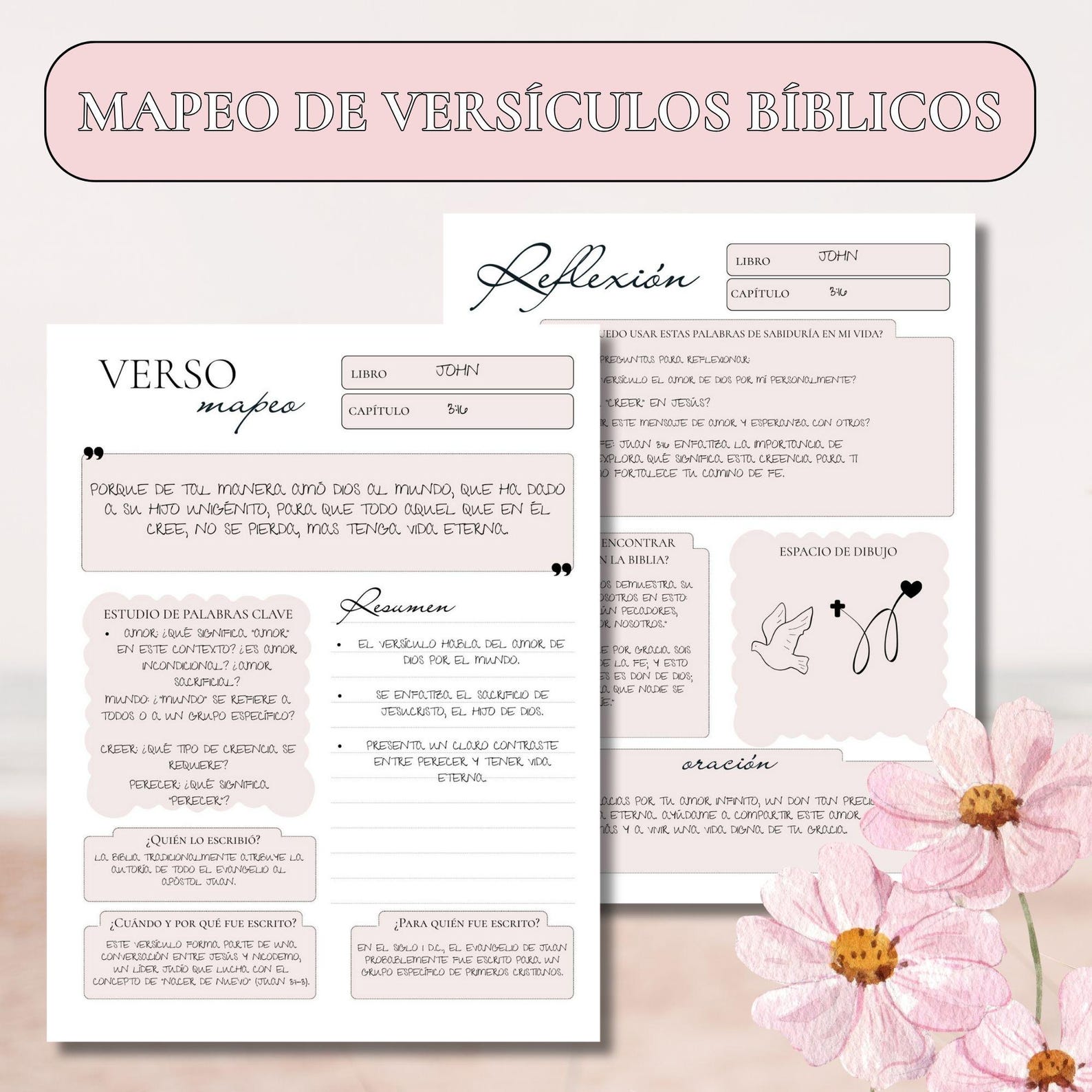 Bible Verse Mapping Spanish Bible Verses Maps Printable Bible Study ...