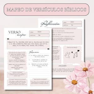 Spanish Bible Verse Mapping Guide Printable Bible Study Template Mapas ...
