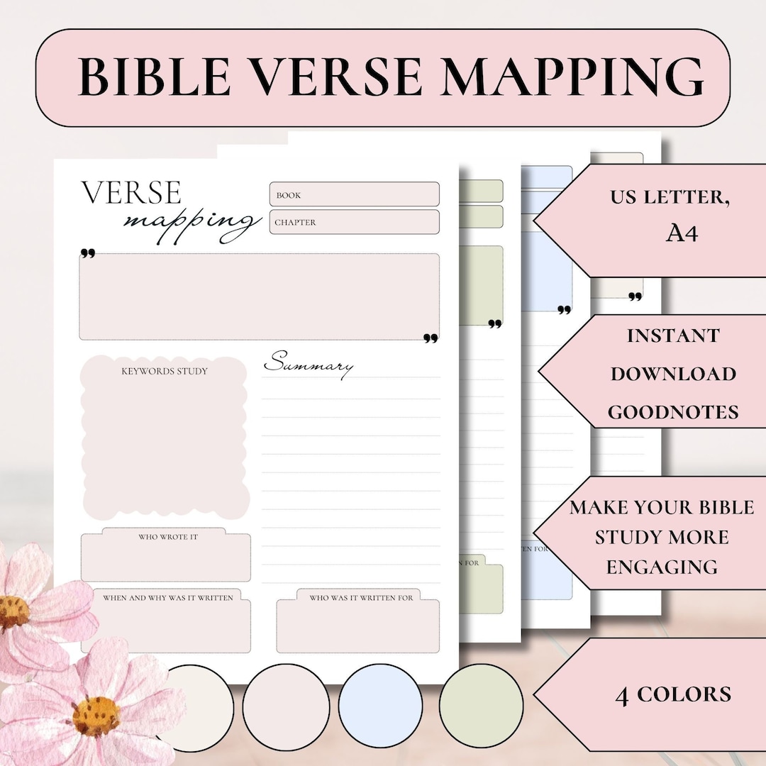 Bible Verse Mapping Printable Bible Study Group Bible Scriptures Bible ...