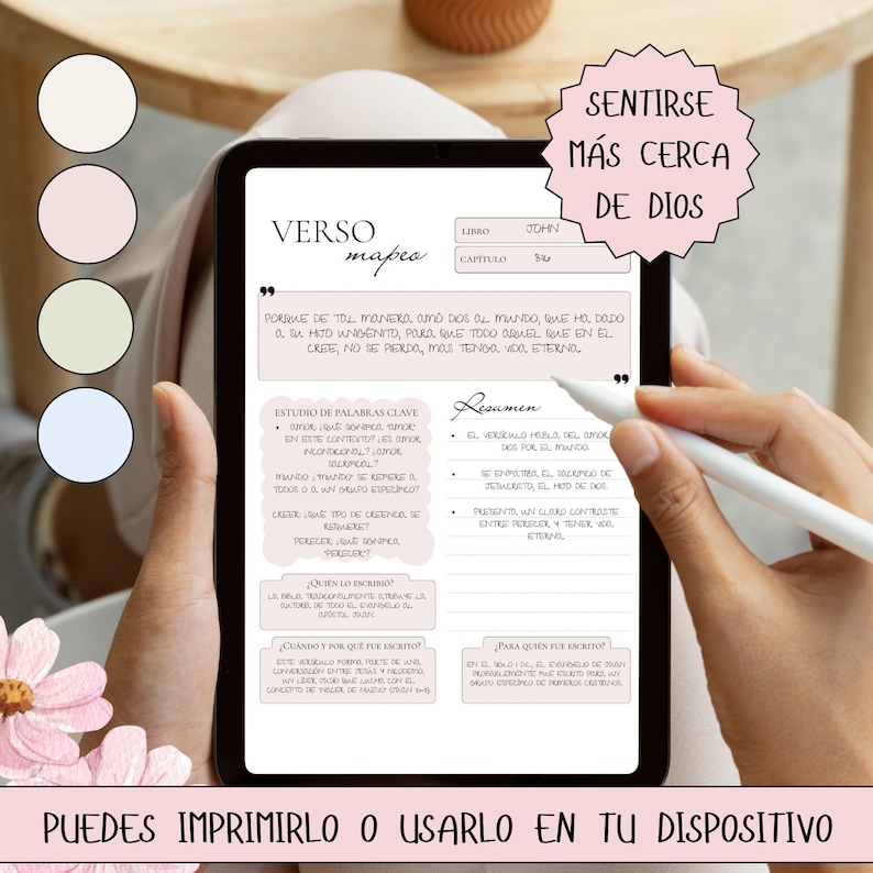 Spanish Bible Verse Mapping Guide Printable Bible Study Template Mapas ...