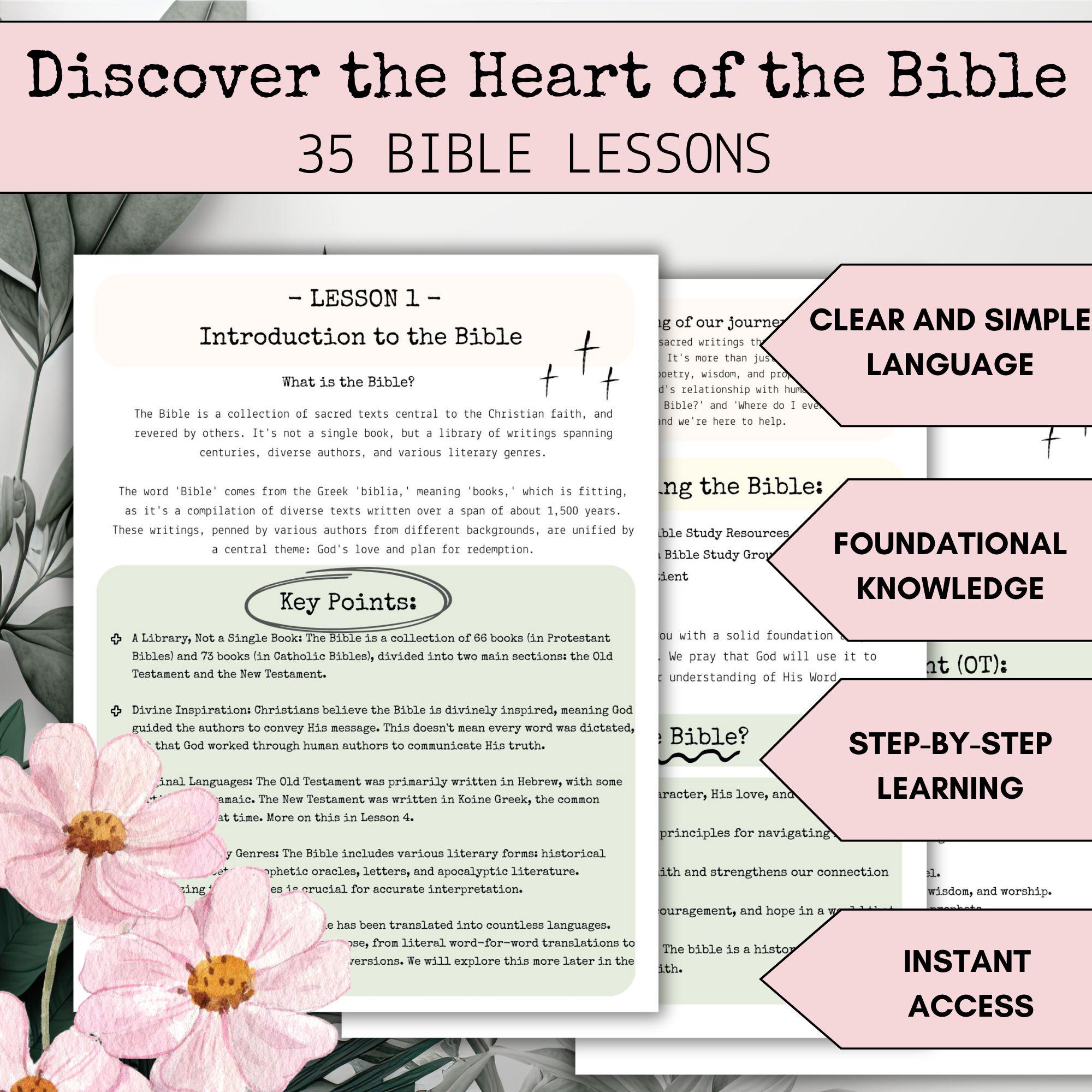 Bible Made Simple Beginner Bible Study Printable Bible Guide Template ...