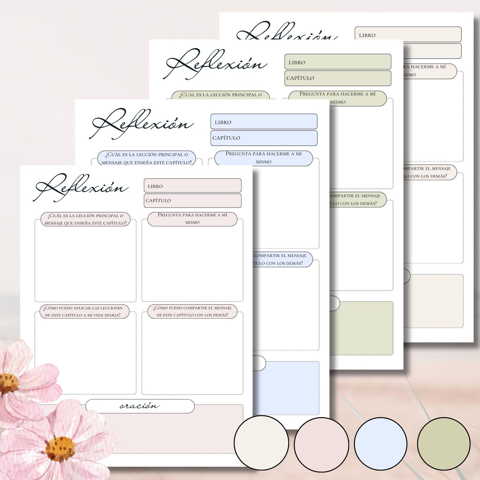 Spanish Bible Study Printable, Bible Scriptures Digital Bible Summary ...