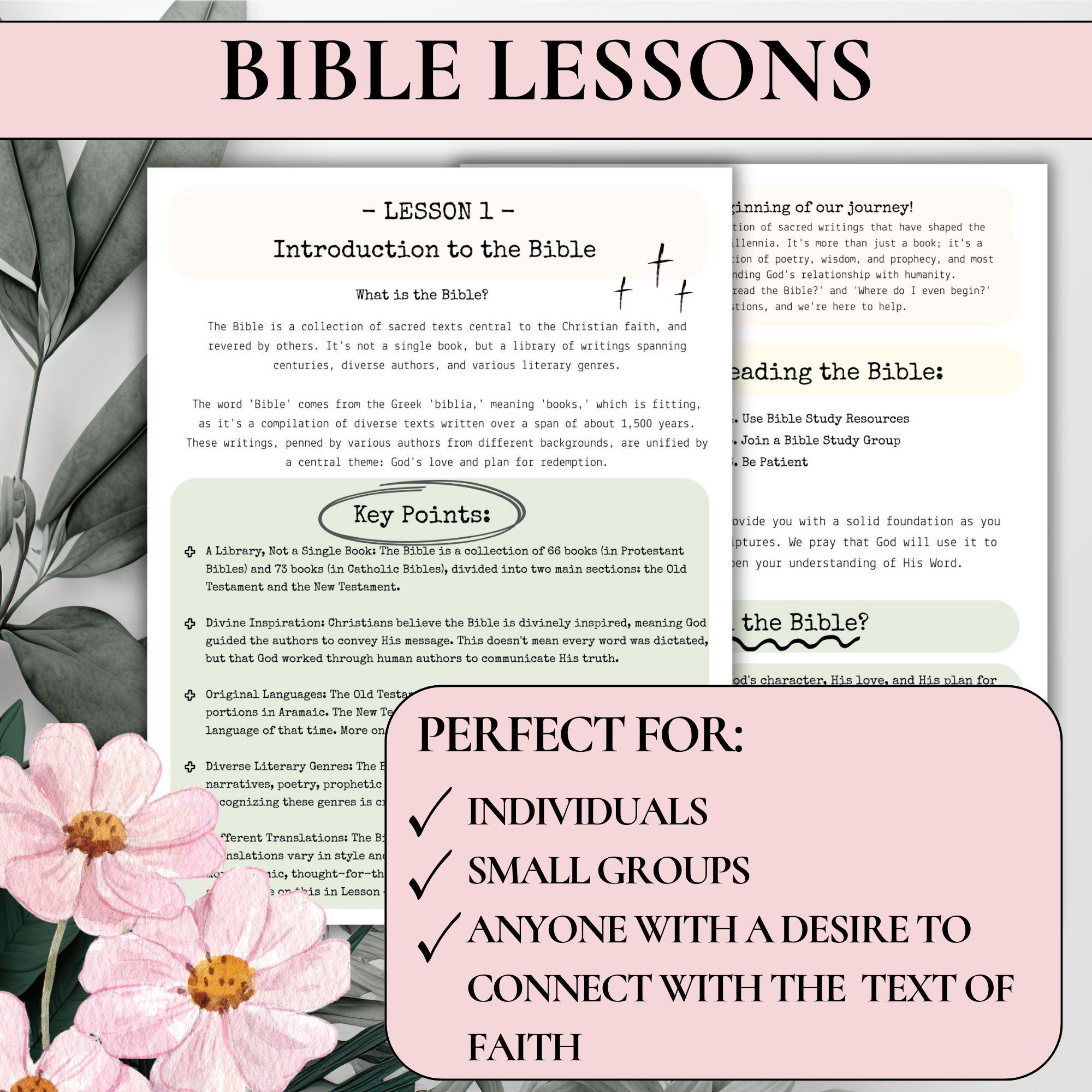 Bible Made Simple Beginner Bible Study Printable Bible Guide Template ...