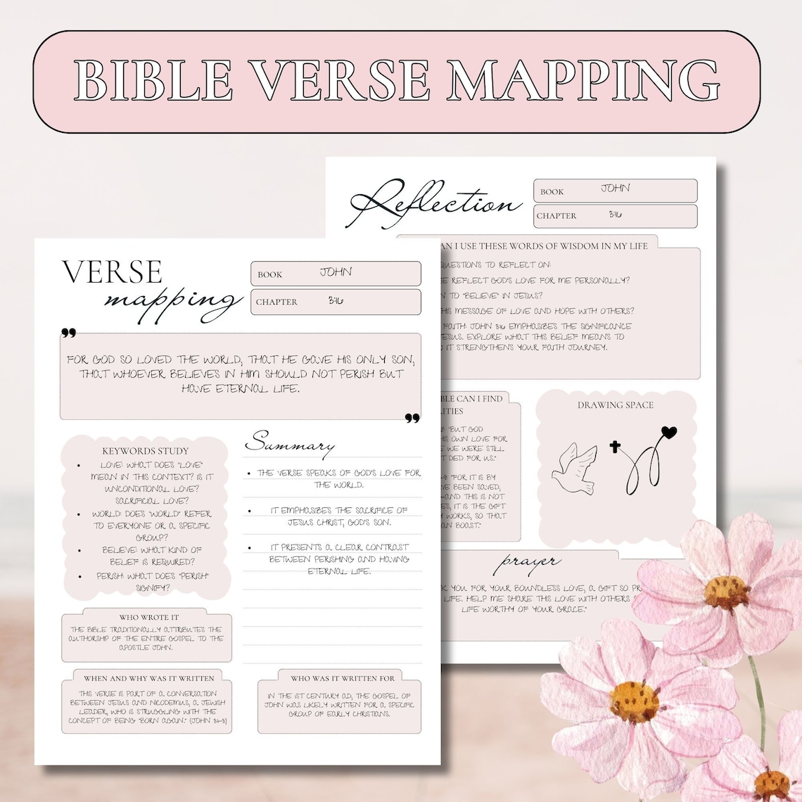Bible Verse Mapping Printable Bible Study Group Bible Scriptures Bible ...