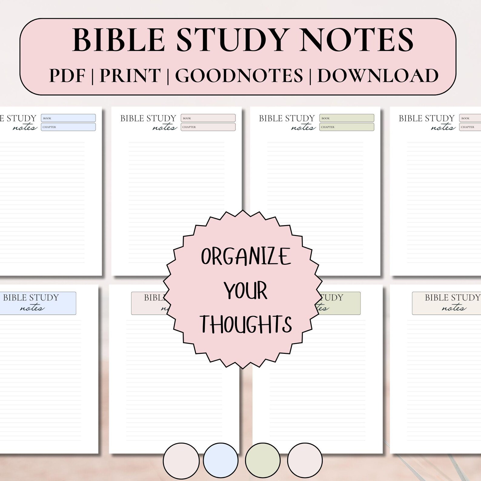 Bible Notes Template, Bible Study Sheets, Bible Verses Bible Journal ...