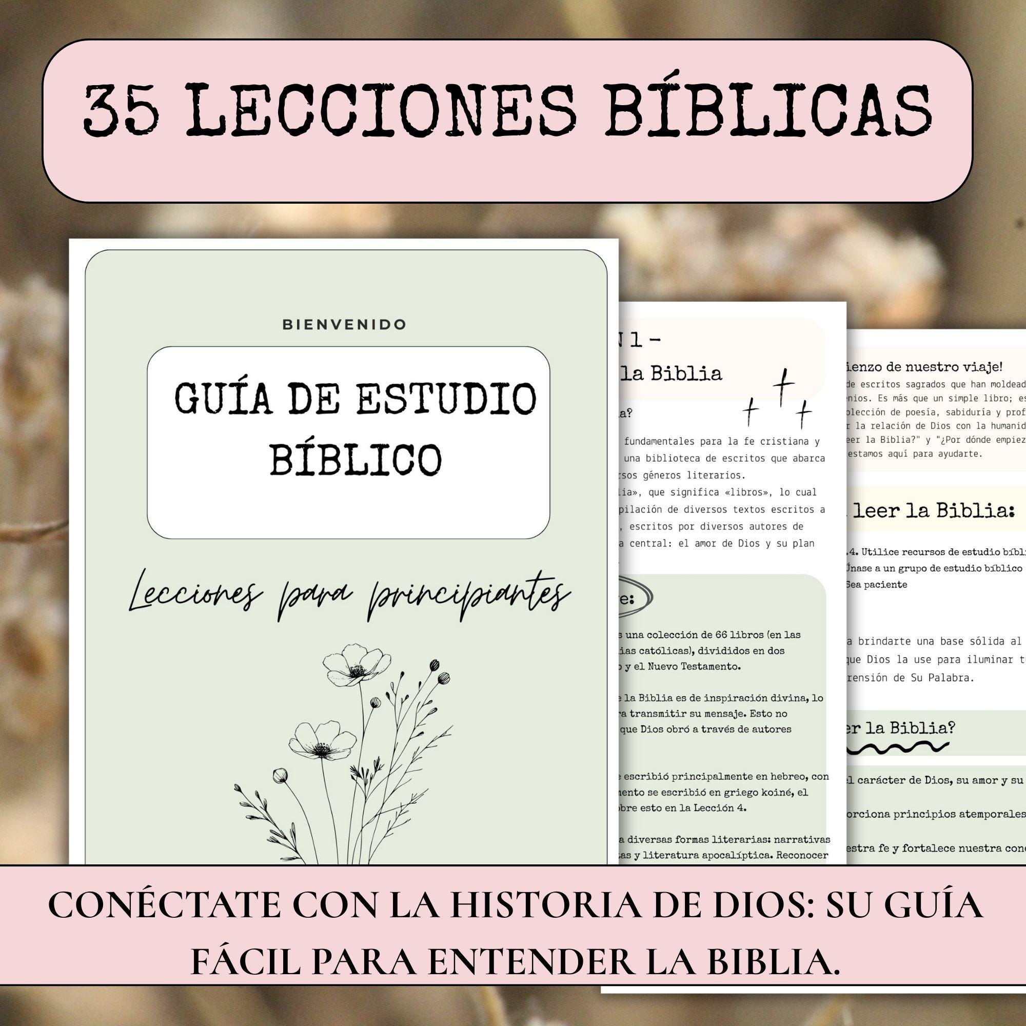 Spanish Bible Study Guide Printable Gift for First Communion Bible ...