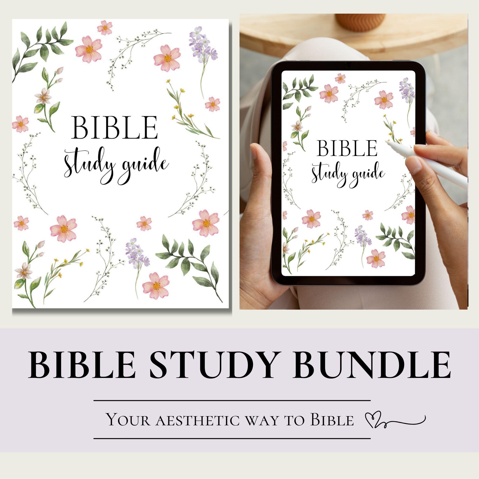 Bible Study Guide Bundle | Bible Study Template | Bible Study Printable ...