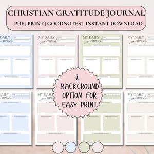 DAILY GRATITUDE Christian Digital Gratitude Goodnotes Junk Journal ...