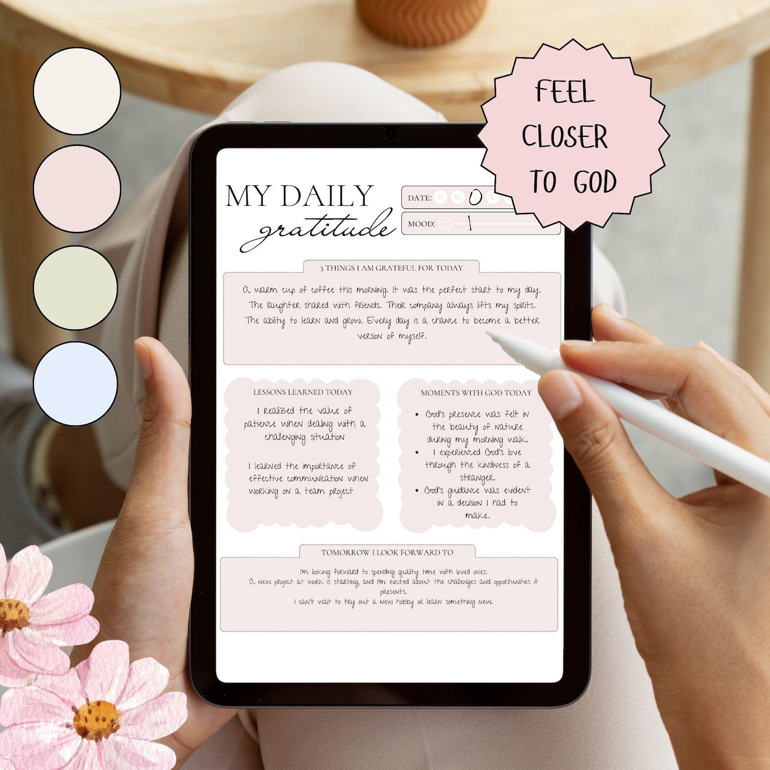 DAILY GRATITUDE Christian Digital Gratitude Goodnotes Junk Journal ...