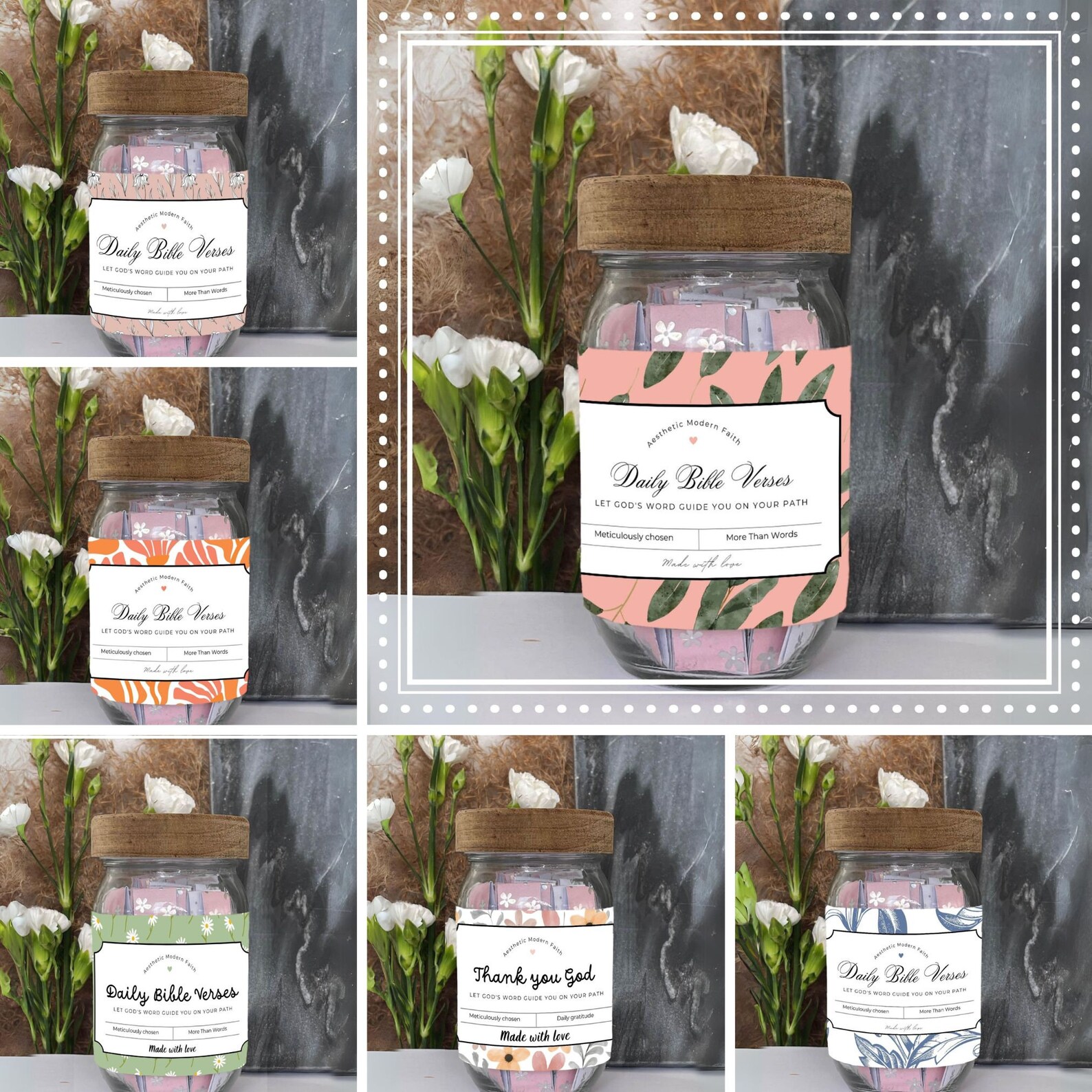 BUNDLE Prayer Jar Printable, Scripture Jar, the Hope Jar Bible Verses ...